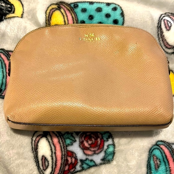 Coach | Bags | Coach Make Up Bag Beige | Poshmark